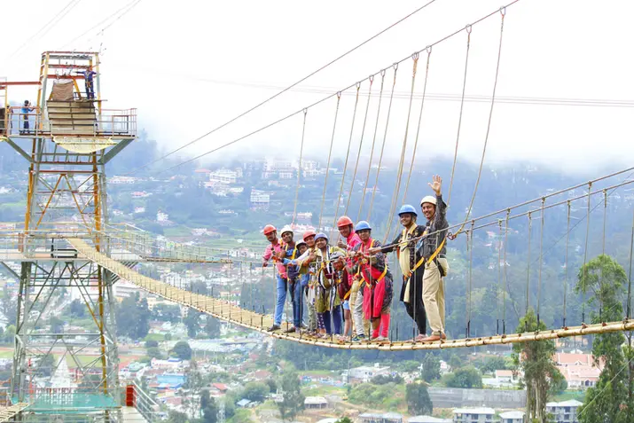 Ooty Sky Bridge Adventure | Eagles Dare Adventure Park